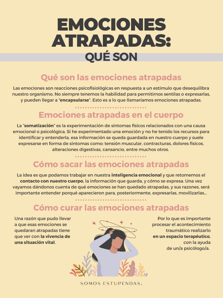 Emociones atrapadas: ¿Qué son? | Somos Estupendas