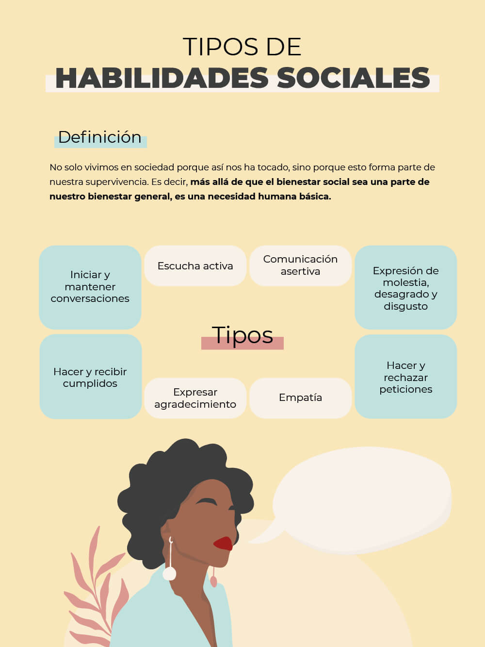 Tipos de habilidades sociales | Somos Estupendas