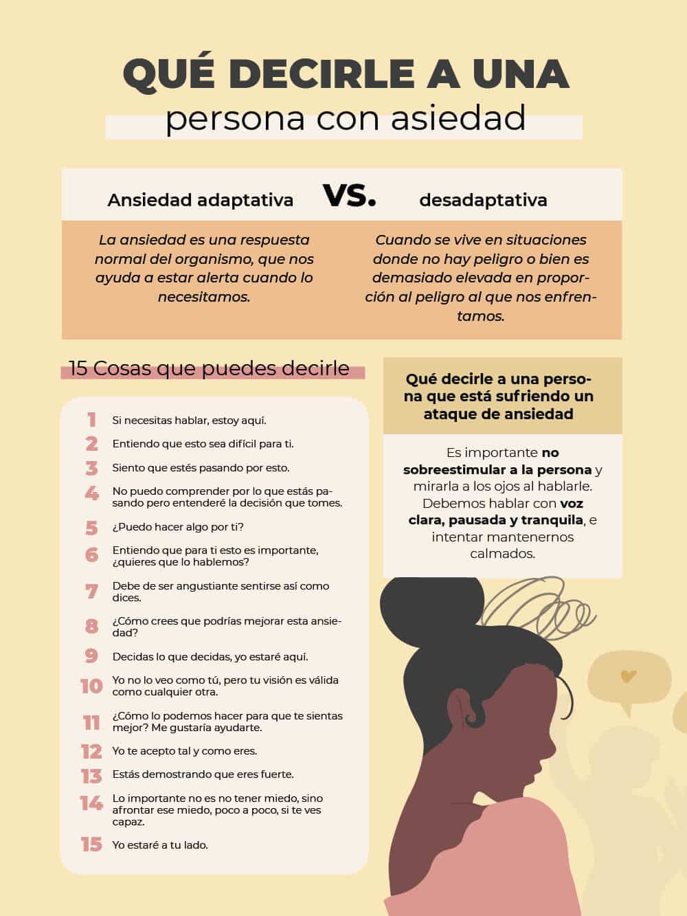Qué decirle a una persona con ansiedad | Somos Estupendas